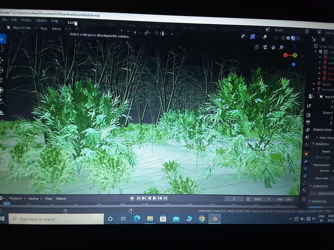 3D model FOREST MODAL VR / AR / low-poly | CGTrader