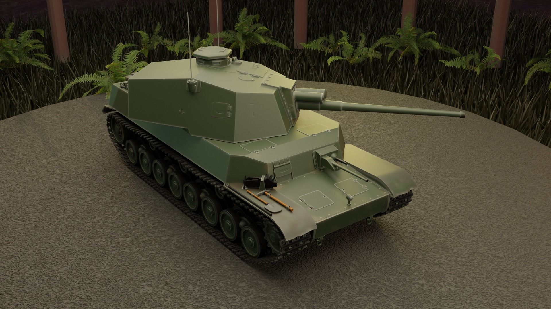 Type 5 Chi-Ri 2 japanese medium tank 3D model | CGTrader