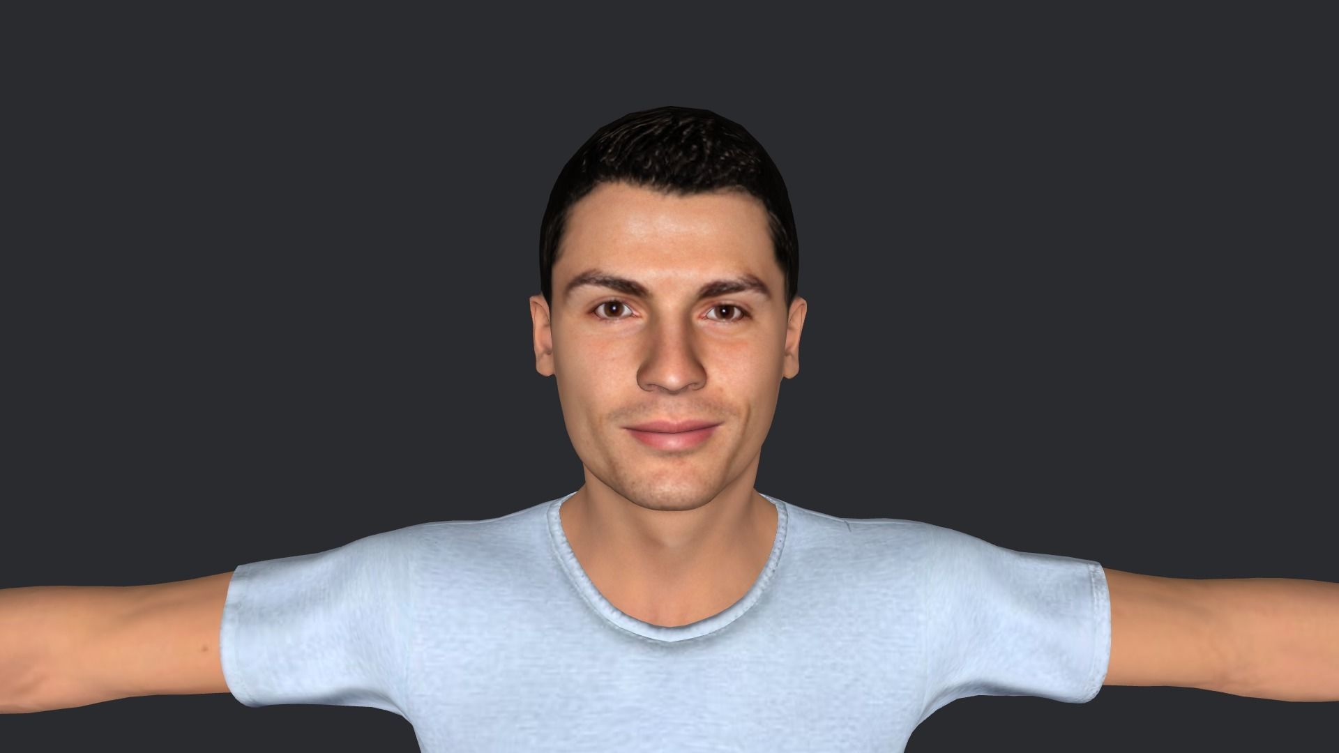 Cristiano Ronaldo Hyper Realistic Fully Rigged 3D Character 3D model ...