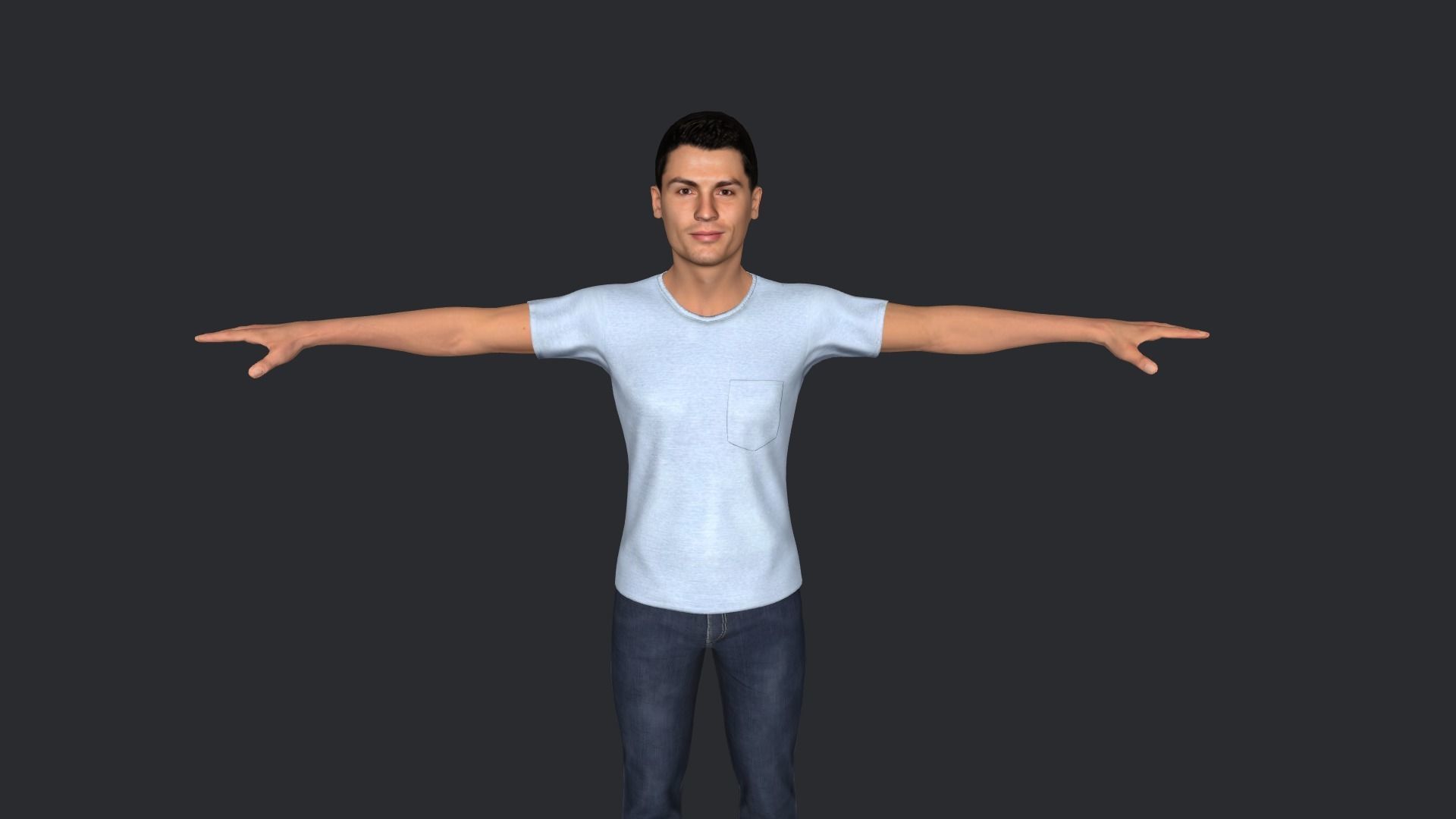 Cristiano Ronaldo Hyper Realistic Fully Rigged 3D Character 3D model ...