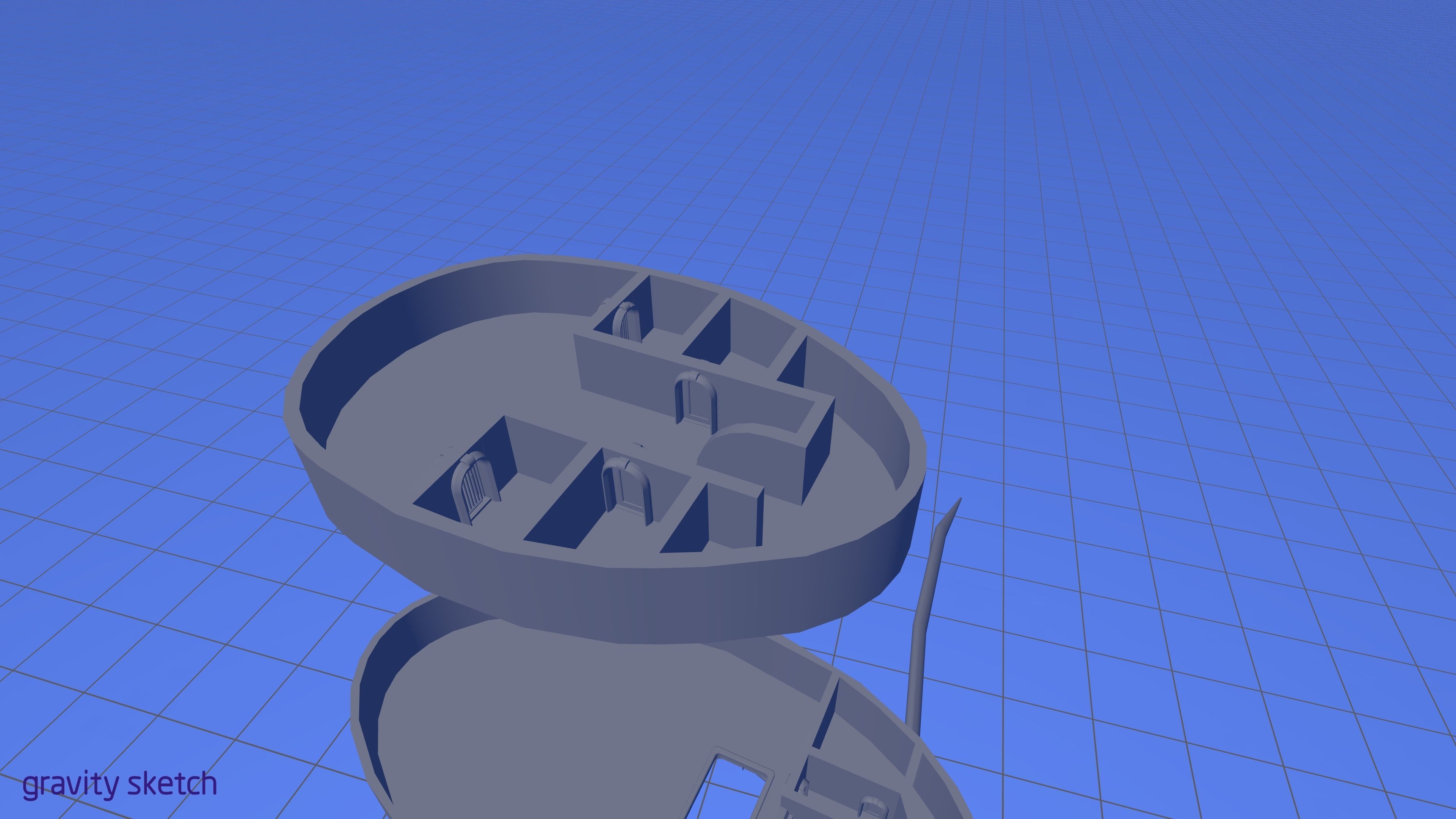 CS2-092023 Spelljammer Nightspider Ship with Internal Gameboard 3D model 3D printable | CGTrader