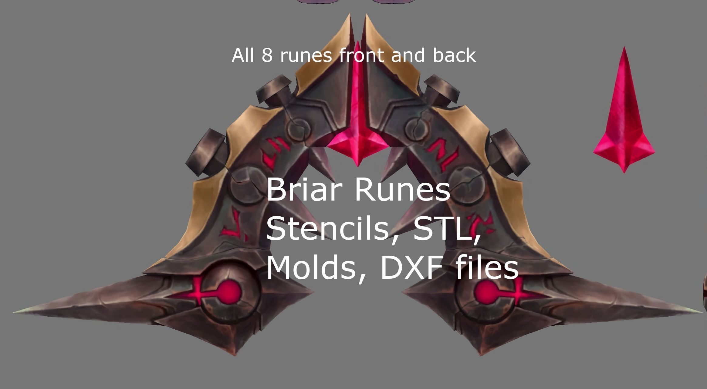 Briar Runes League of Legends 3D model 3D printable | CGTrader