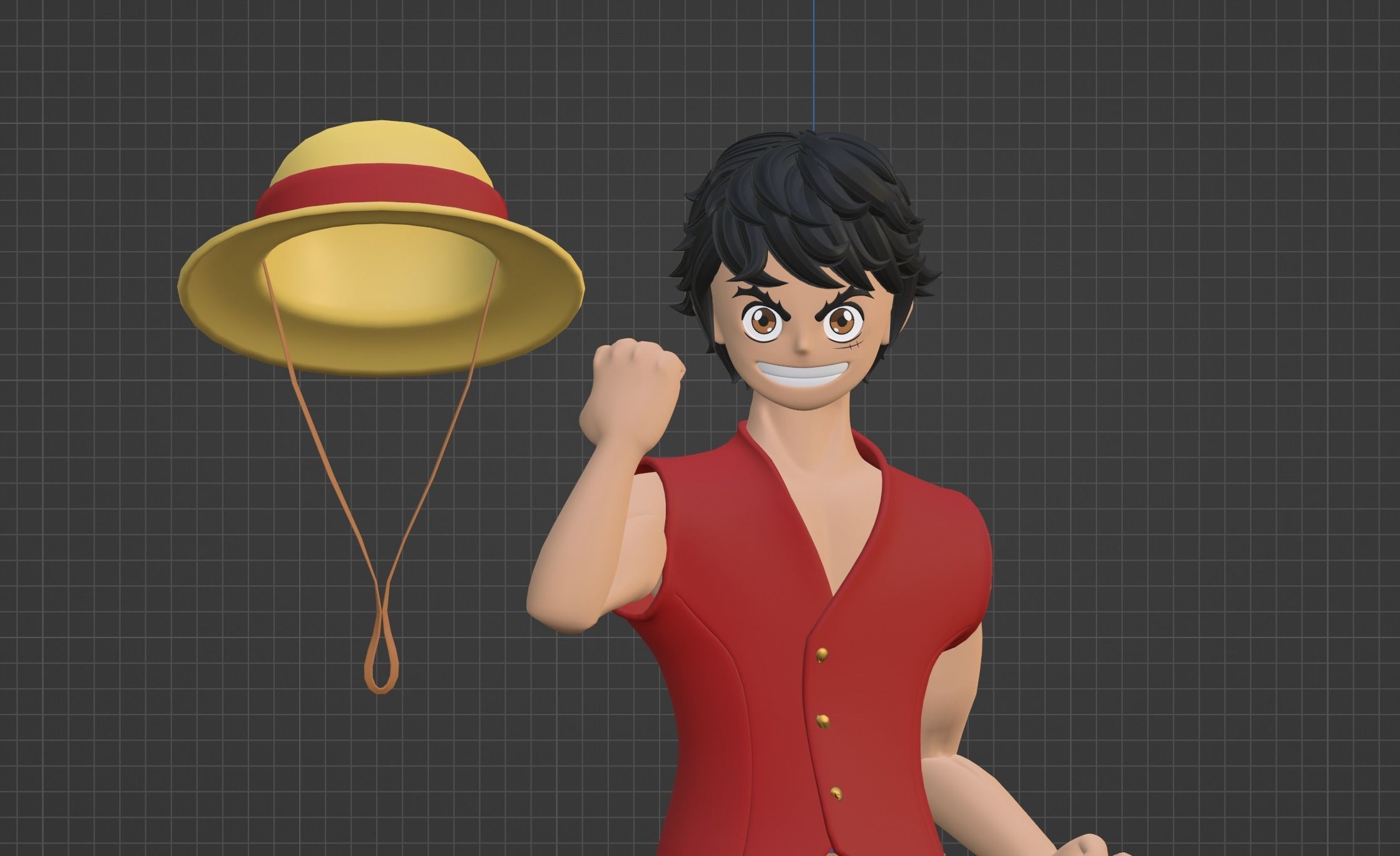 Luffy - One Piece Netflix Live Action 3D model rigged | CGTrader
