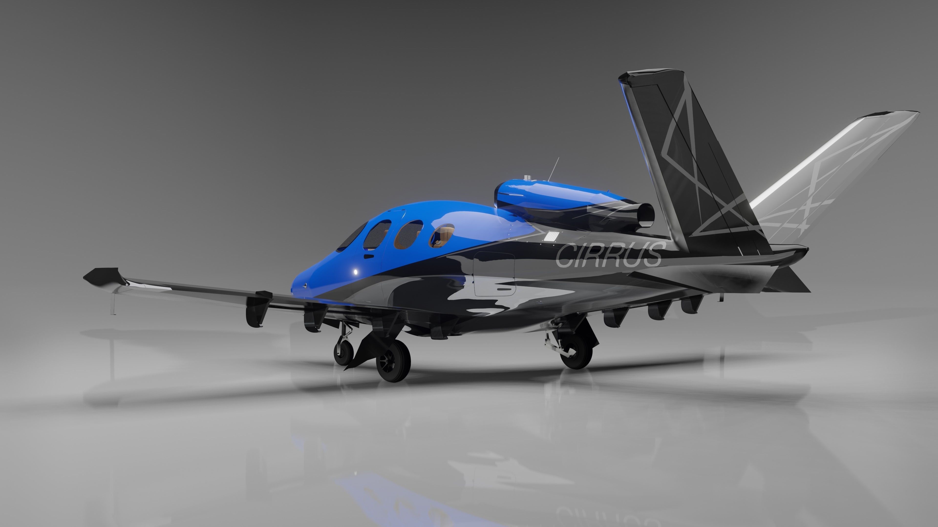 Cirrus Vision SF50 3D model animated | CGTrader