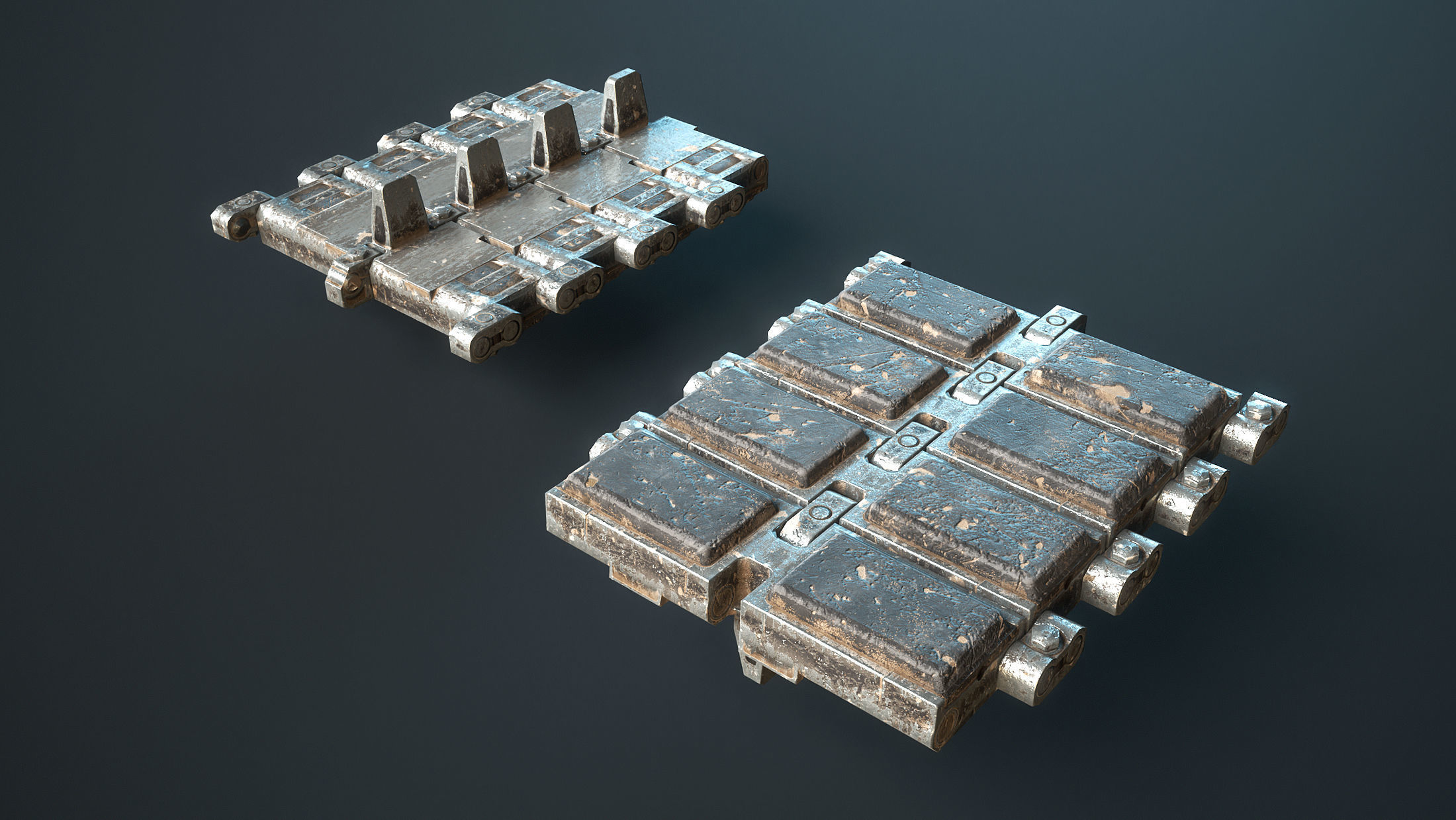 3D model Leopard 2 Tank Tracks D570FT VR / AR / low-poly | CGTrader