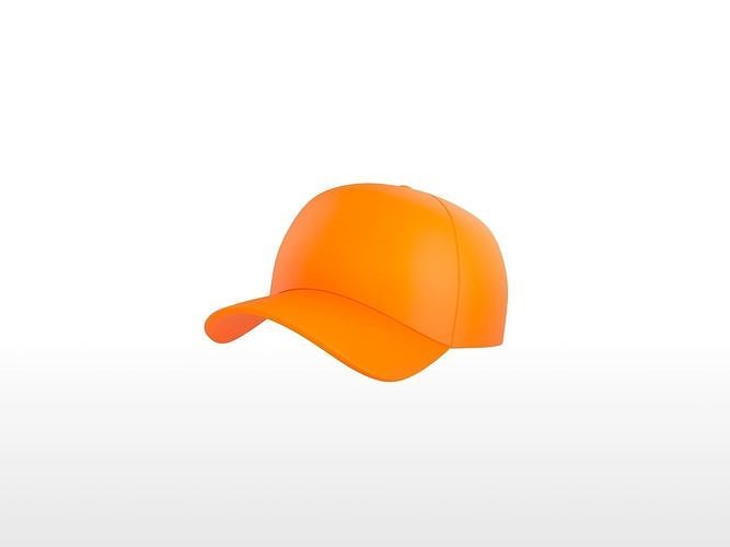 3D model Orange Cap VR / AR / low-poly | CGTrader