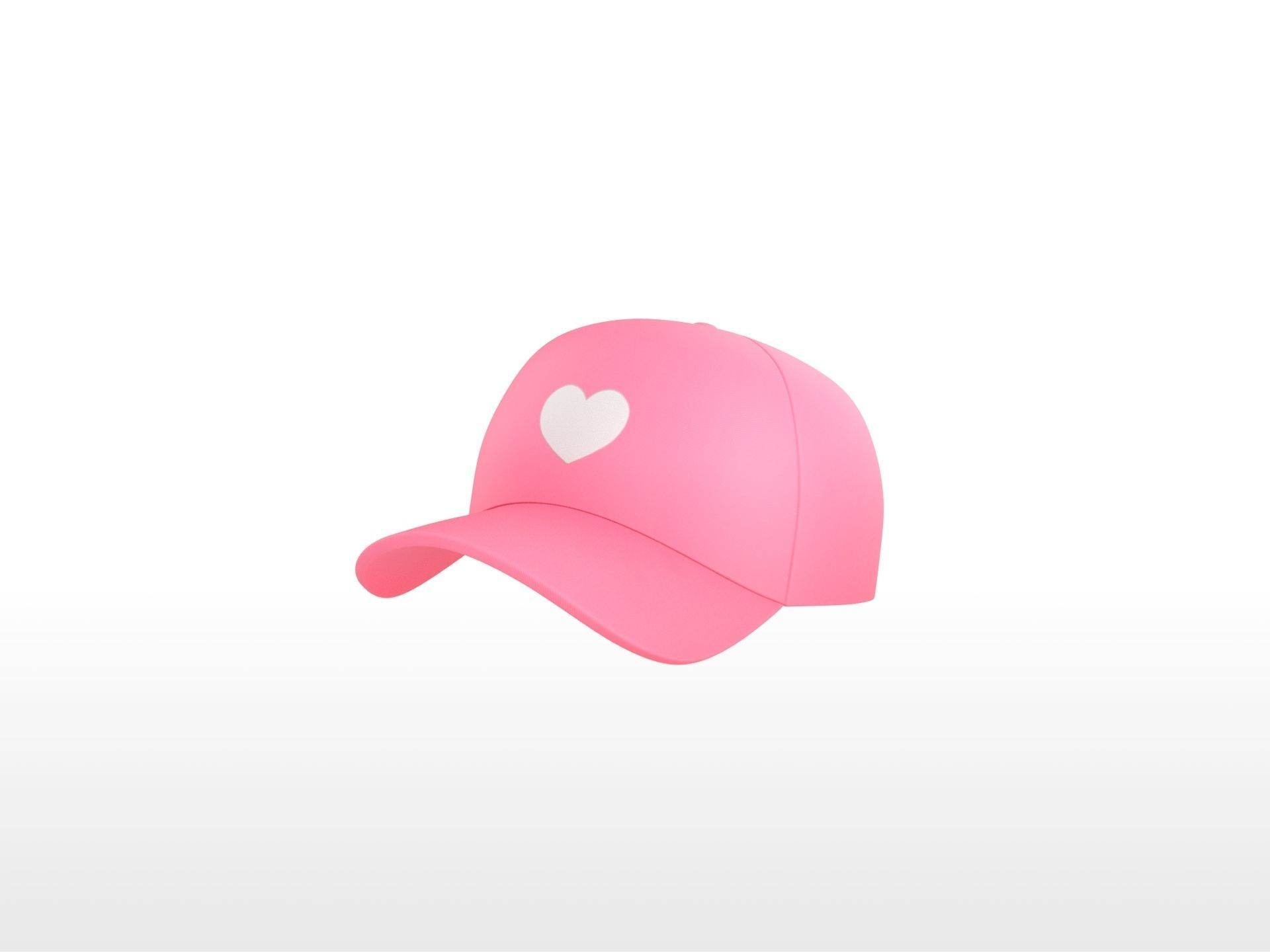 Pink Heart Cap 3D model | CGTrader