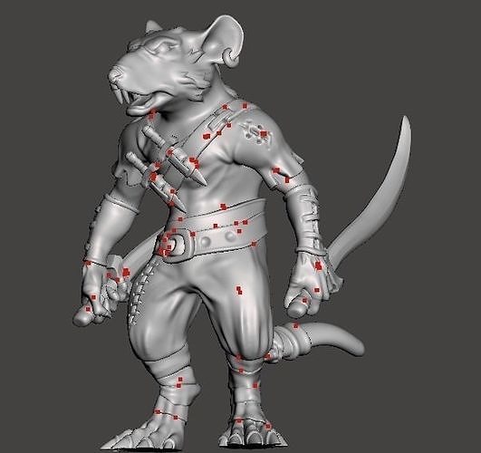 Rat warrior 3d printable 3D model 3D printable | CGTrader