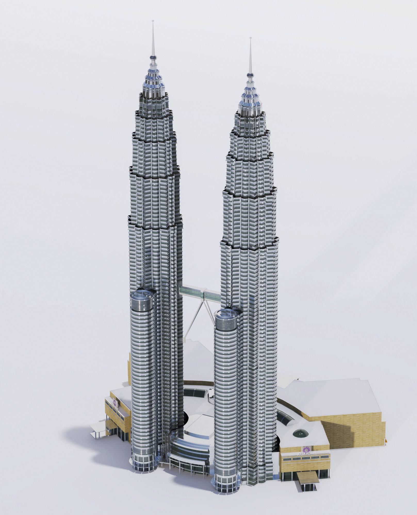 Petronas Towers 3D model 3D model | CGTrader