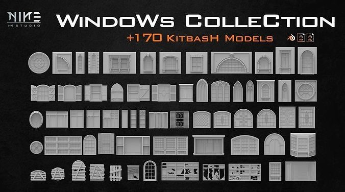 Windows Collection 3D model | CGTrader