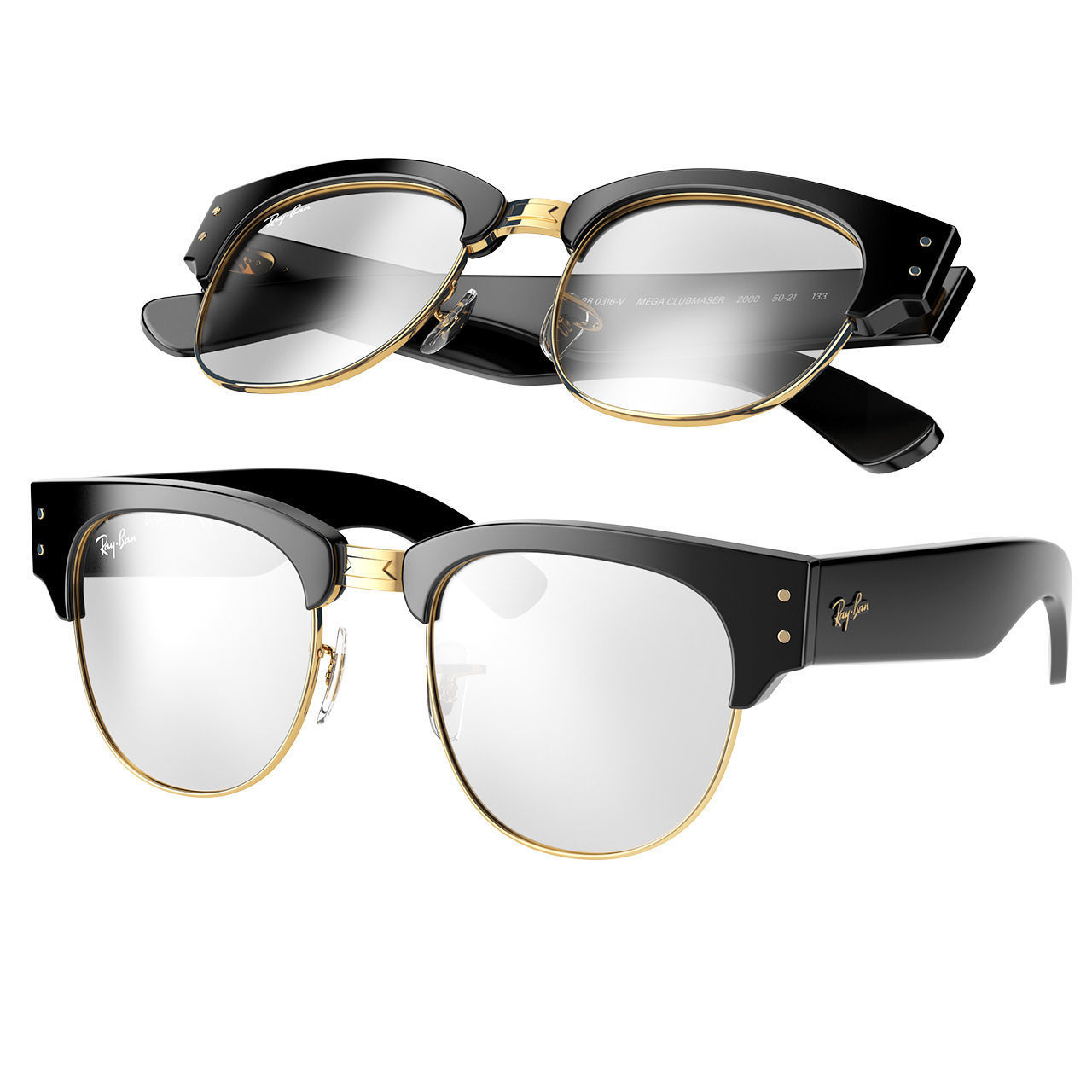 Mega Clubmaster Eyeglasses by RayBan 3D model | CGTrader