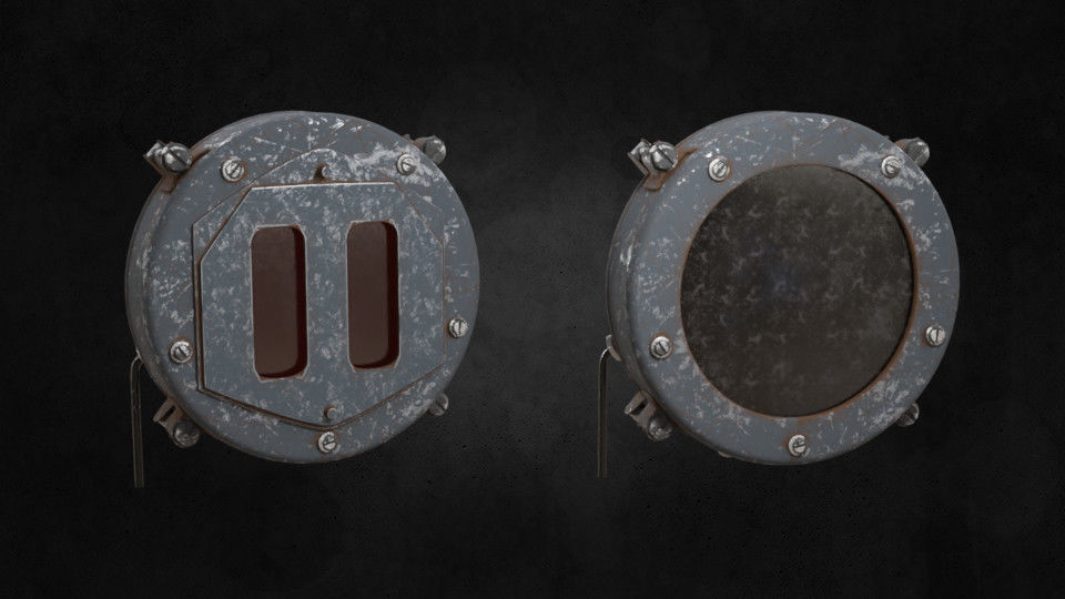 3D model Tank Headlight low-poly 3d model set VR / AR / low-poly | CGTrader