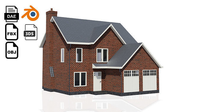 3D model British House Design 003 VR / AR / low-poly | CGTrader