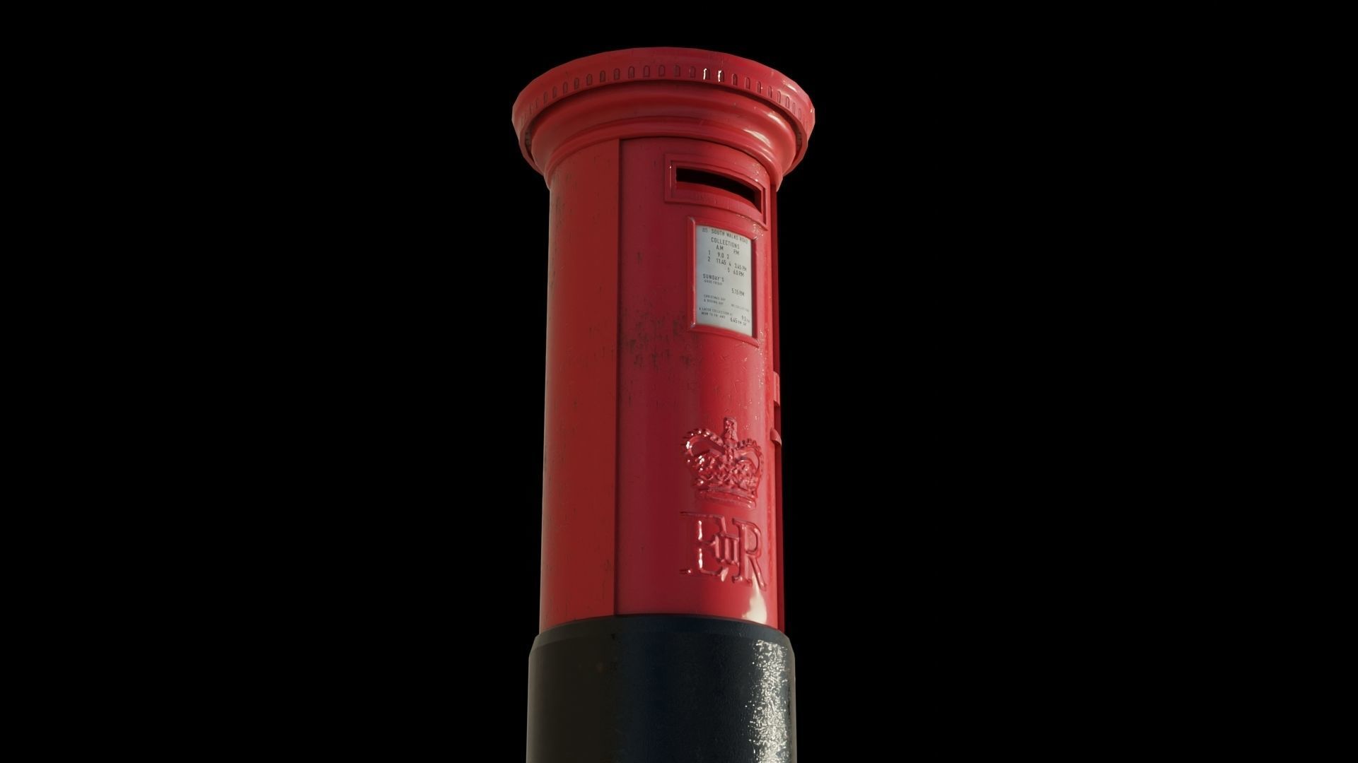 3D model London red mailbox VR / AR / low-poly | CGTrader