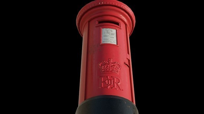 3D model London red mailbox VR / AR / low-poly | CGTrader