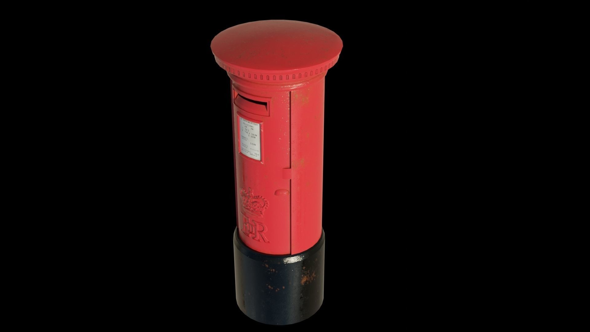 3D model London red mailbox VR / AR / low-poly | CGTrader