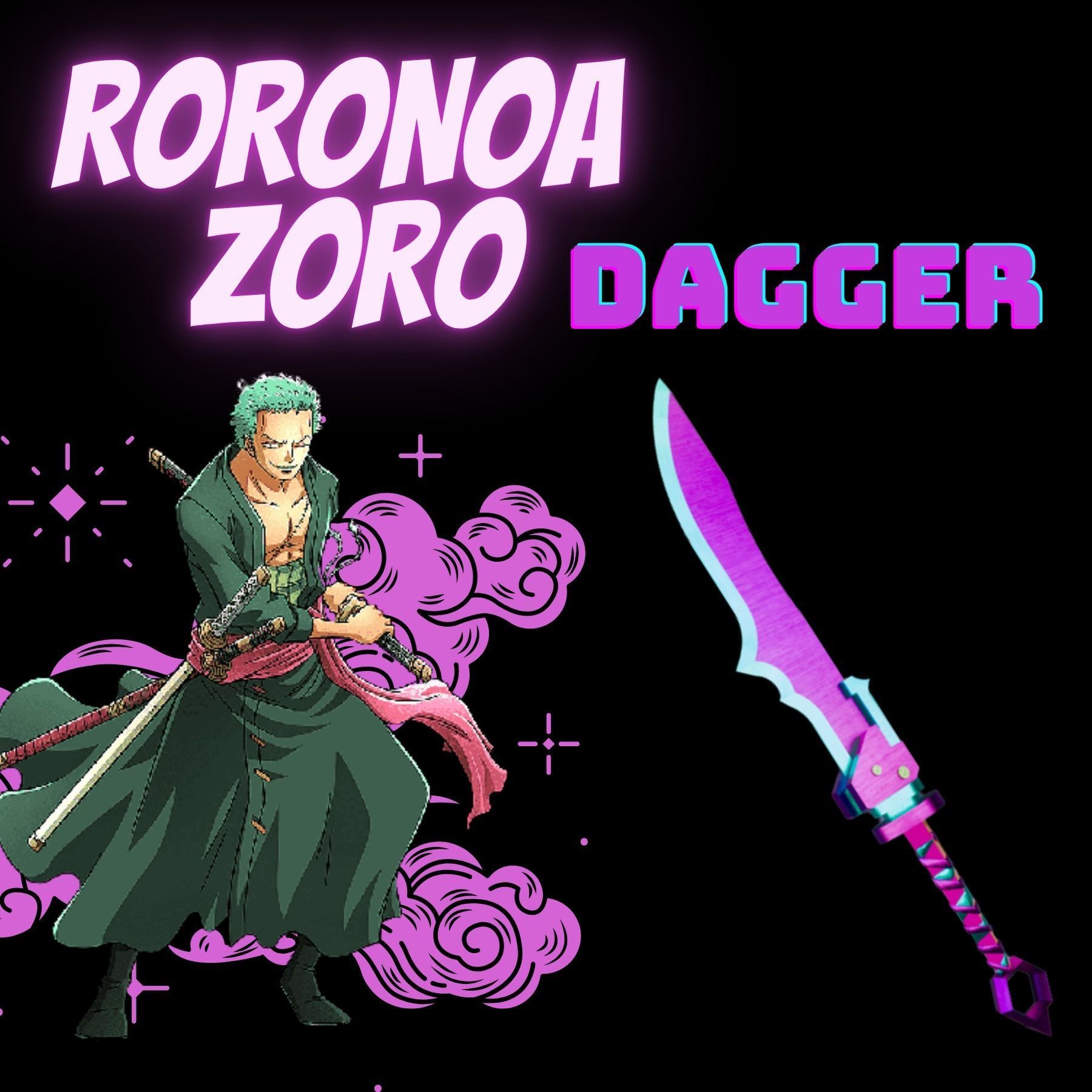 RORONOA ZORO DAGGER CONCEPT 3D model | CGTrader
