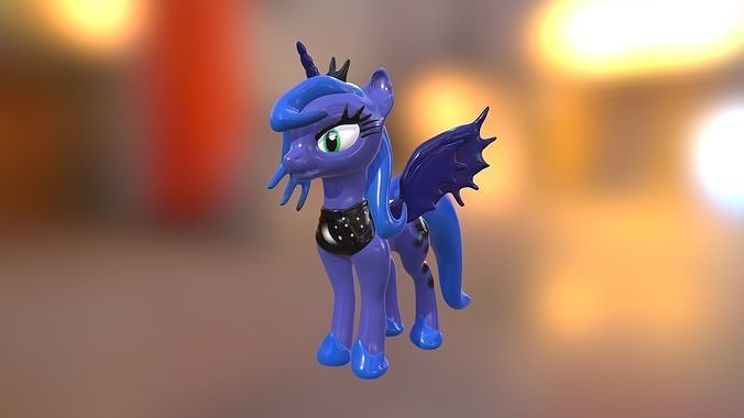 My Little PONY Luna Fan Art free 3D model | CGTrader