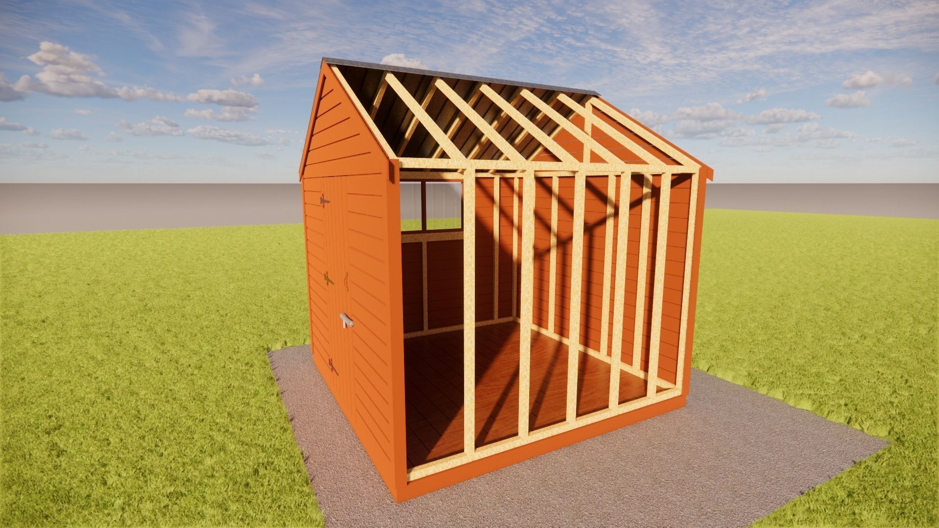 Garden shed 3D model | CGTrader