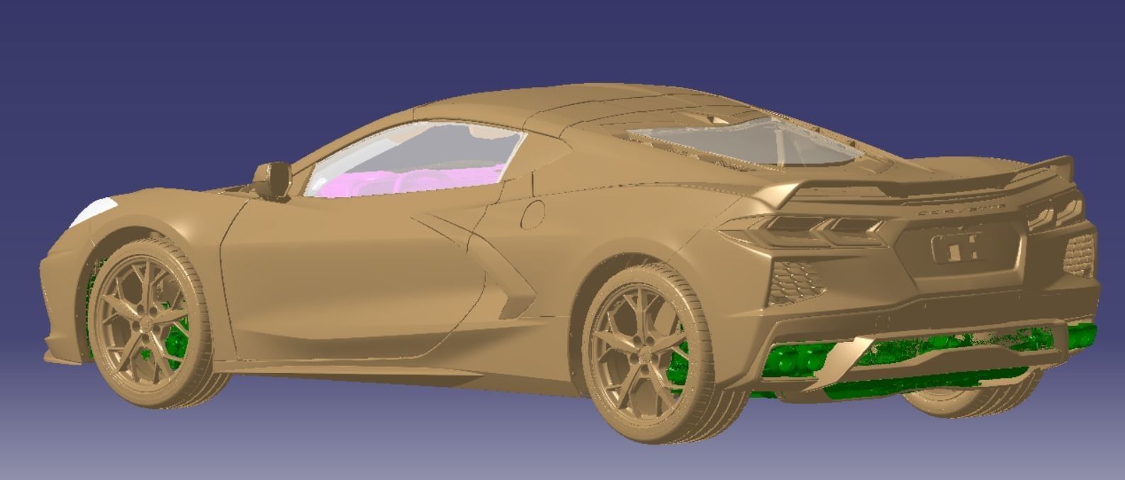 Chevrolet Corvette Premium 3LT 2020 Vehicle 3d scan model 3D model ...