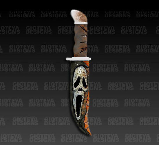 Horror Acccesories Scream Knife 3D model | CGTrader