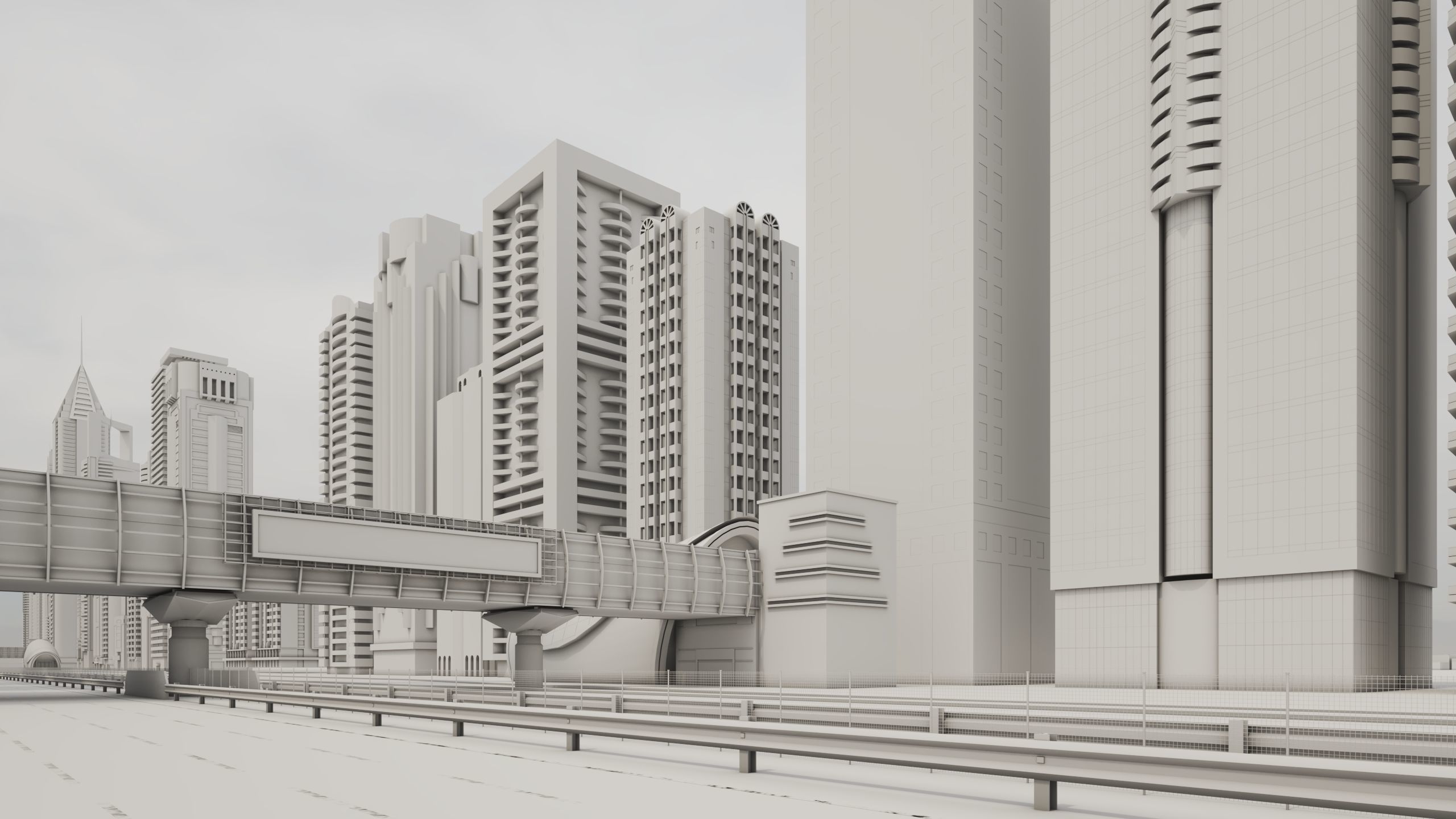 Dubai Jumeirah Emirates Area 3D model | CGTrader