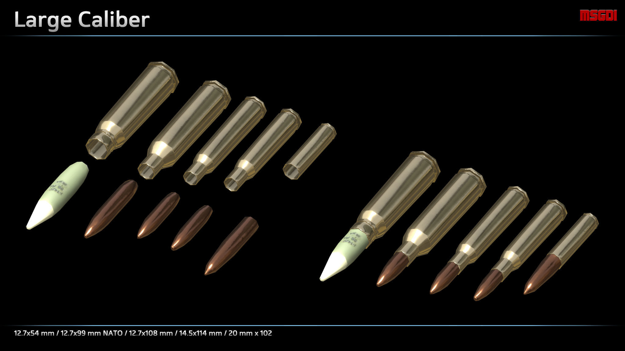3D model Ammo Collection VR / AR / low-poly | CGTrader