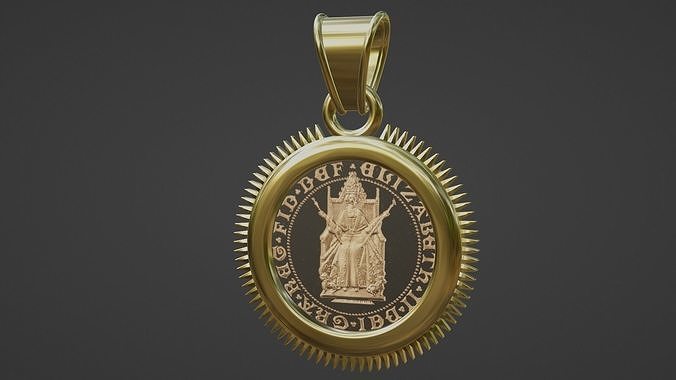 1989 Gold proof full Sovereign spike frame mount 3D model 3D printable ...