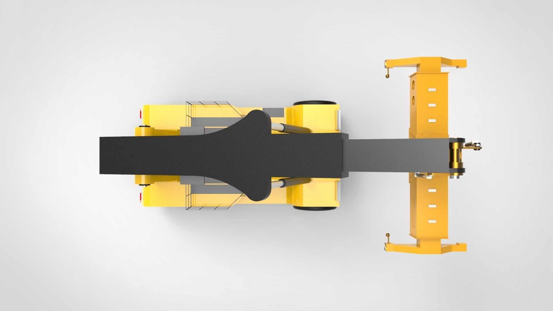 Reach stacker 3D model animated | CGTrader