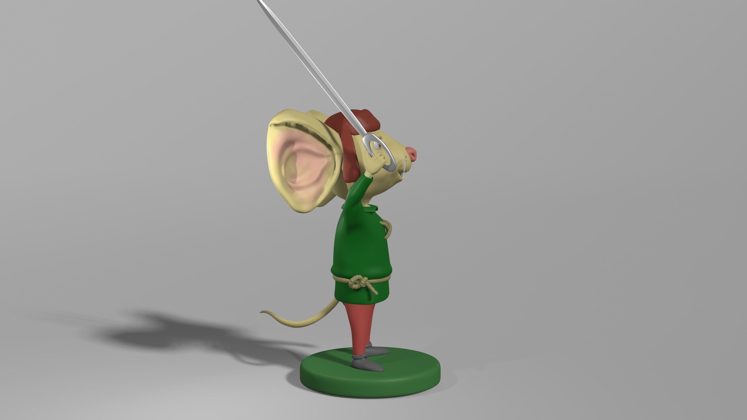 Despereaux Knight Mouse 3D Print 3D model 3D printable | CGTrader