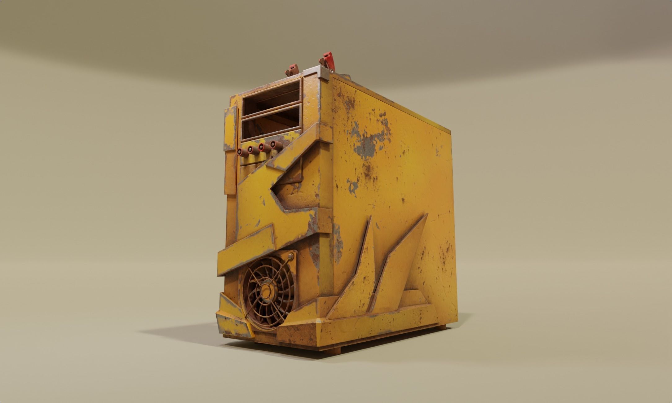 3D model Custom pc case computer modding apocalypse rust VR / AR / low-poly | CGTrader