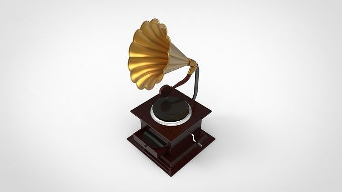 The gramophone 3D model | CGTrader