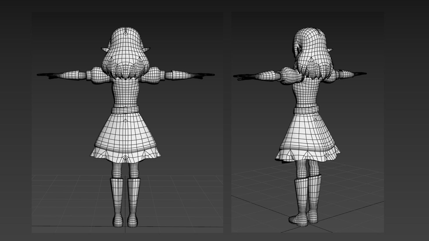 Vermilio Helck VRChat Avatar 3D model rigged | CGTrader