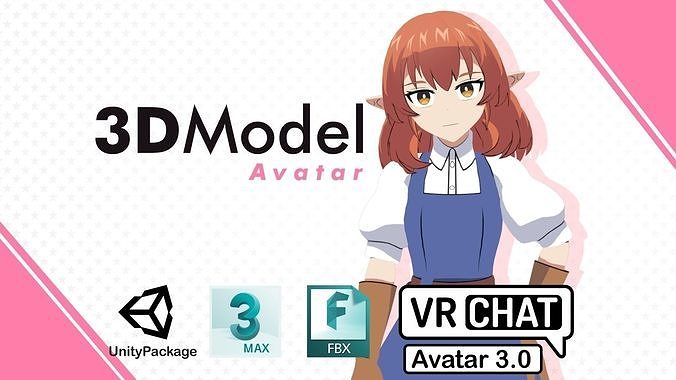 Vermilio Helck VRChat Avatar 3D model rigged | CGTrader