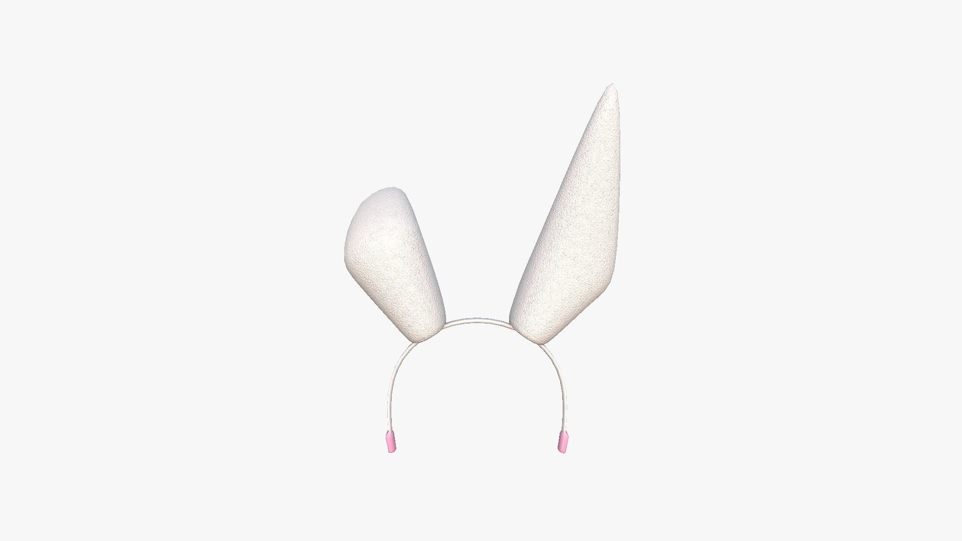 3D model Furry Ears Tiara G06 White - Headband Character Design VR / AR ...