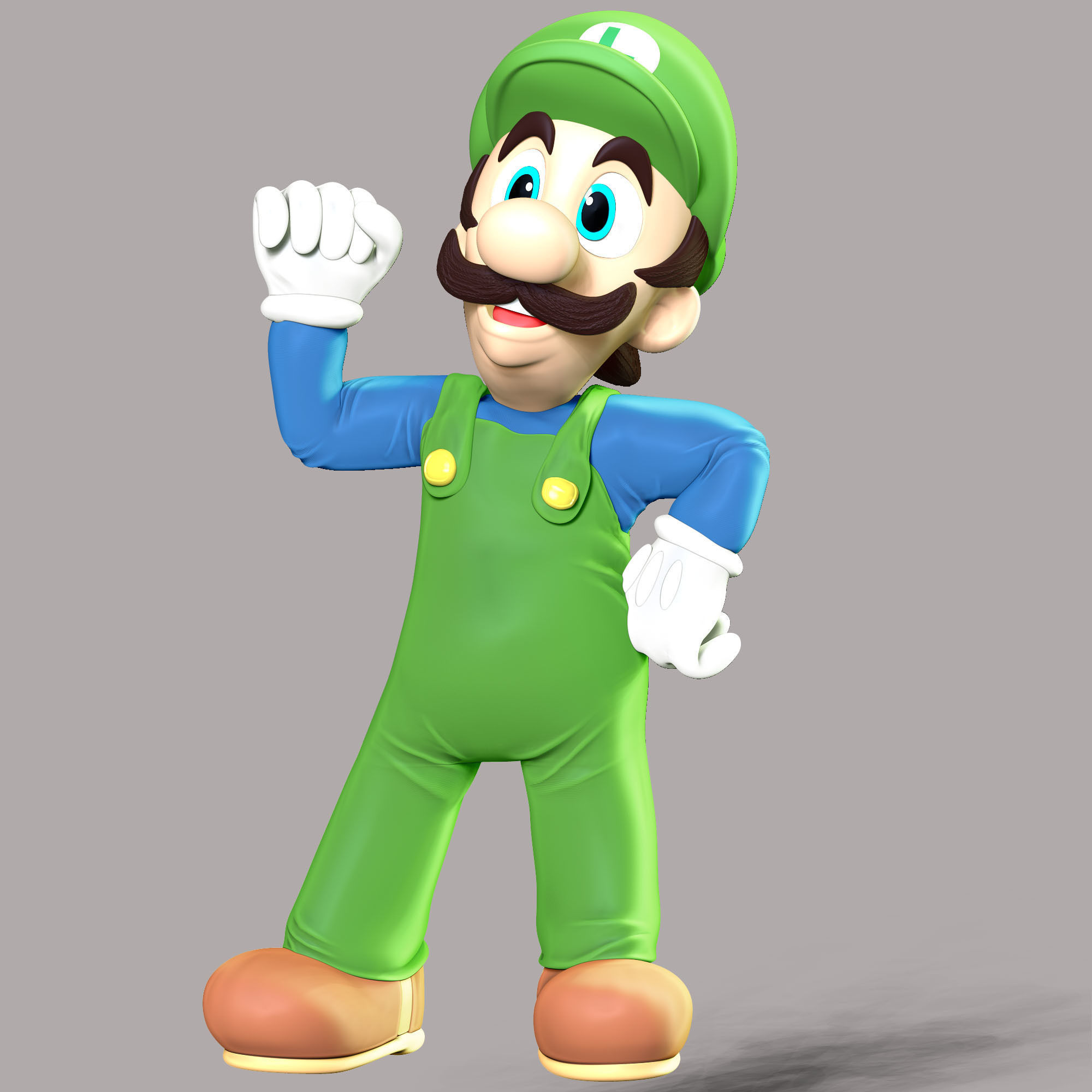 Luigi - The Super Mario 3D model 3D printable | CGTrader