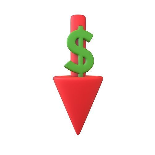 3D model Price Down Symbol V2 005 VR / AR / low-poly | CGTrader
