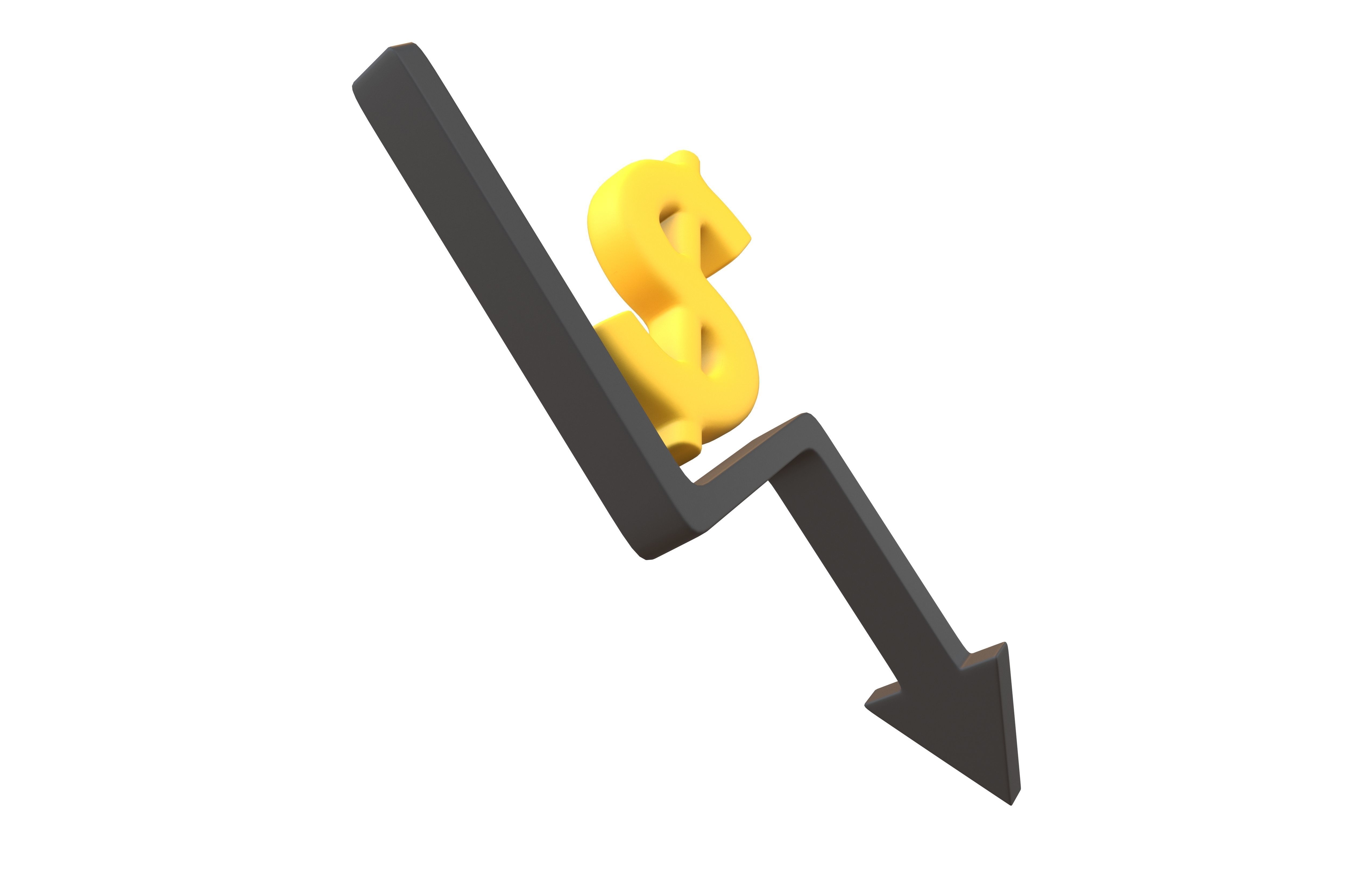 3D model Price Down Symbol V3 001 VR / AR / low-poly | CGTrader