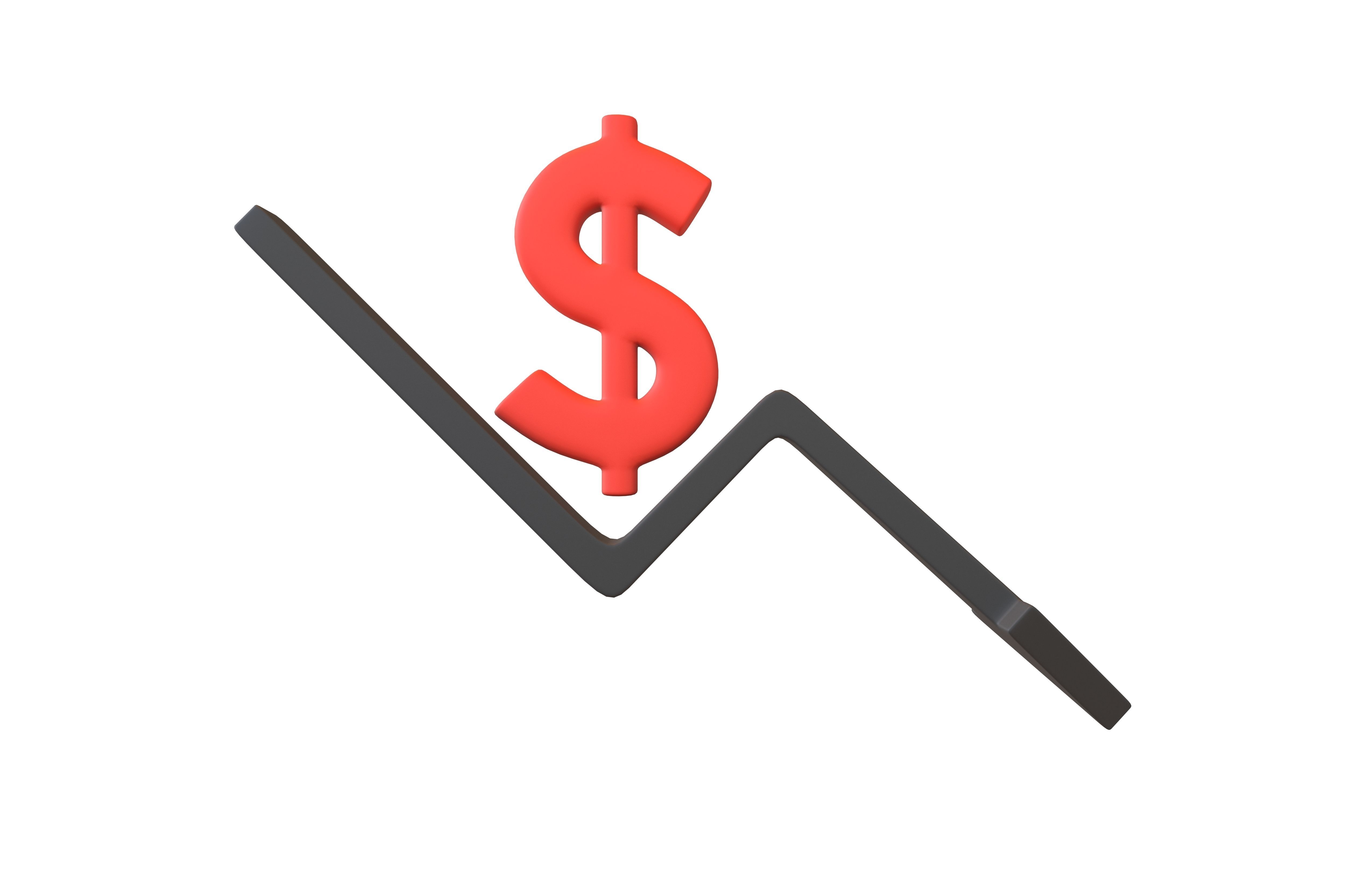 3D model Price Down Symbol V3 003 VR / AR / low-poly | CGTrader