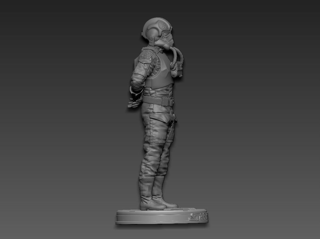 Star Wars TIE Fighter Pilot 3D model 3D printable | CGTrader