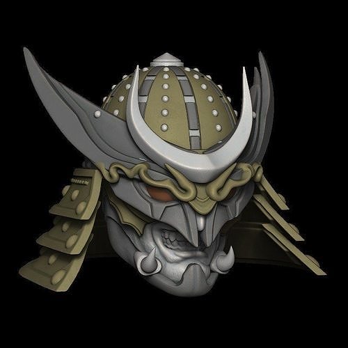 SAMURAI SMILE FACE 3D model | CGTrader