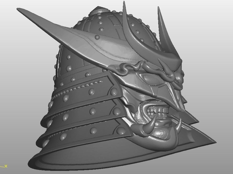 SAMURAI SMILE FACE 3D model | CGTrader