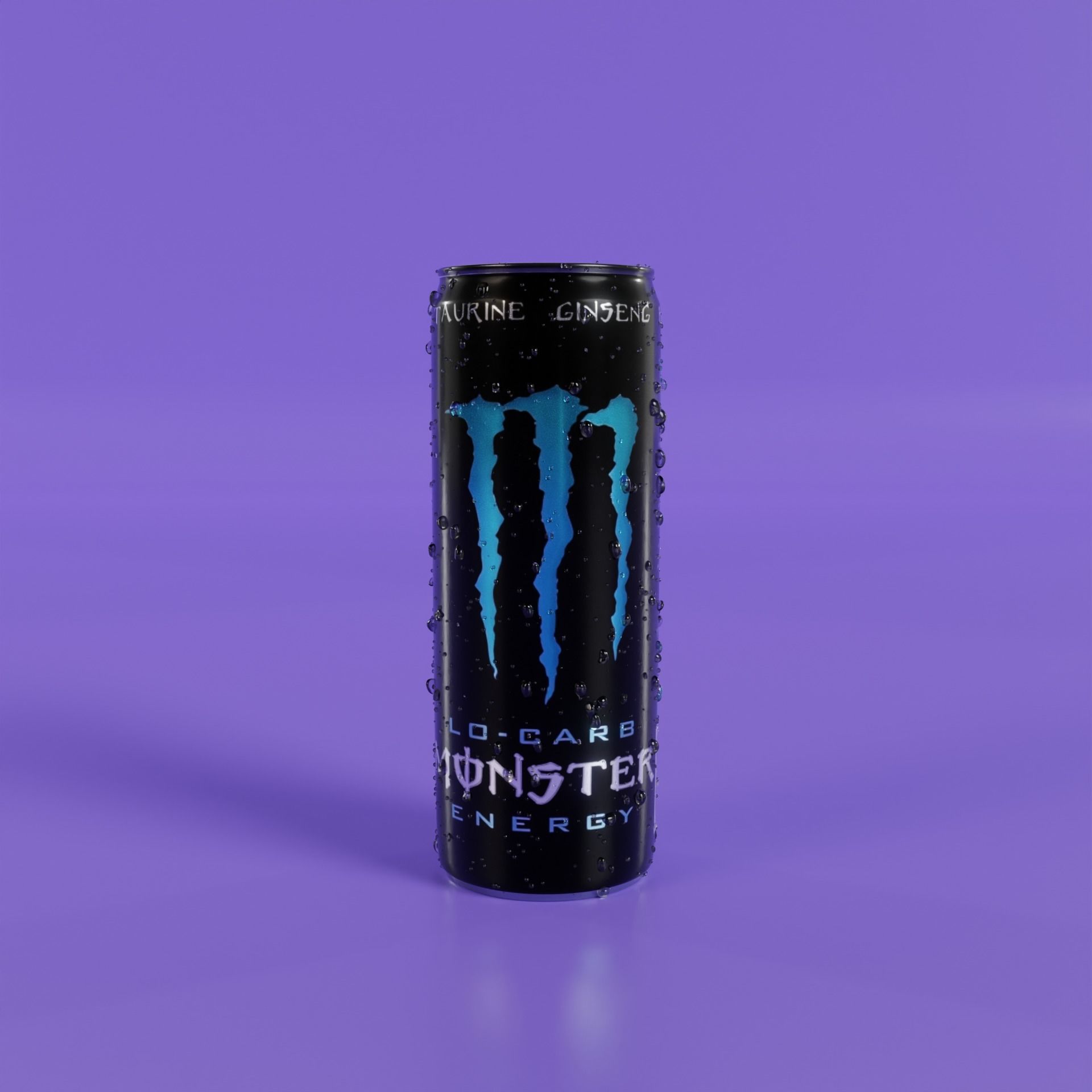 Monster energy drink Blue variation 3D model | CGTrader