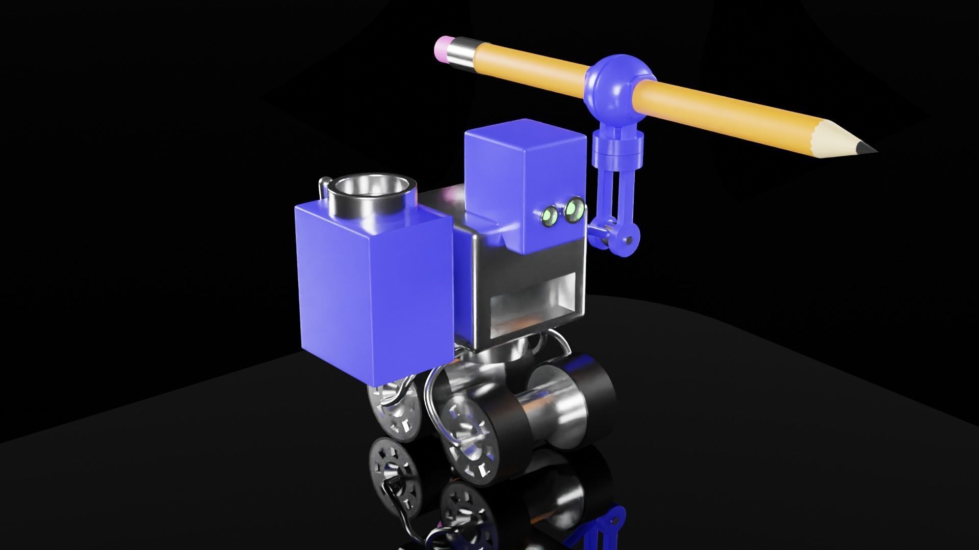 Robot draftsman Set 3D model 3D model | CGTrader