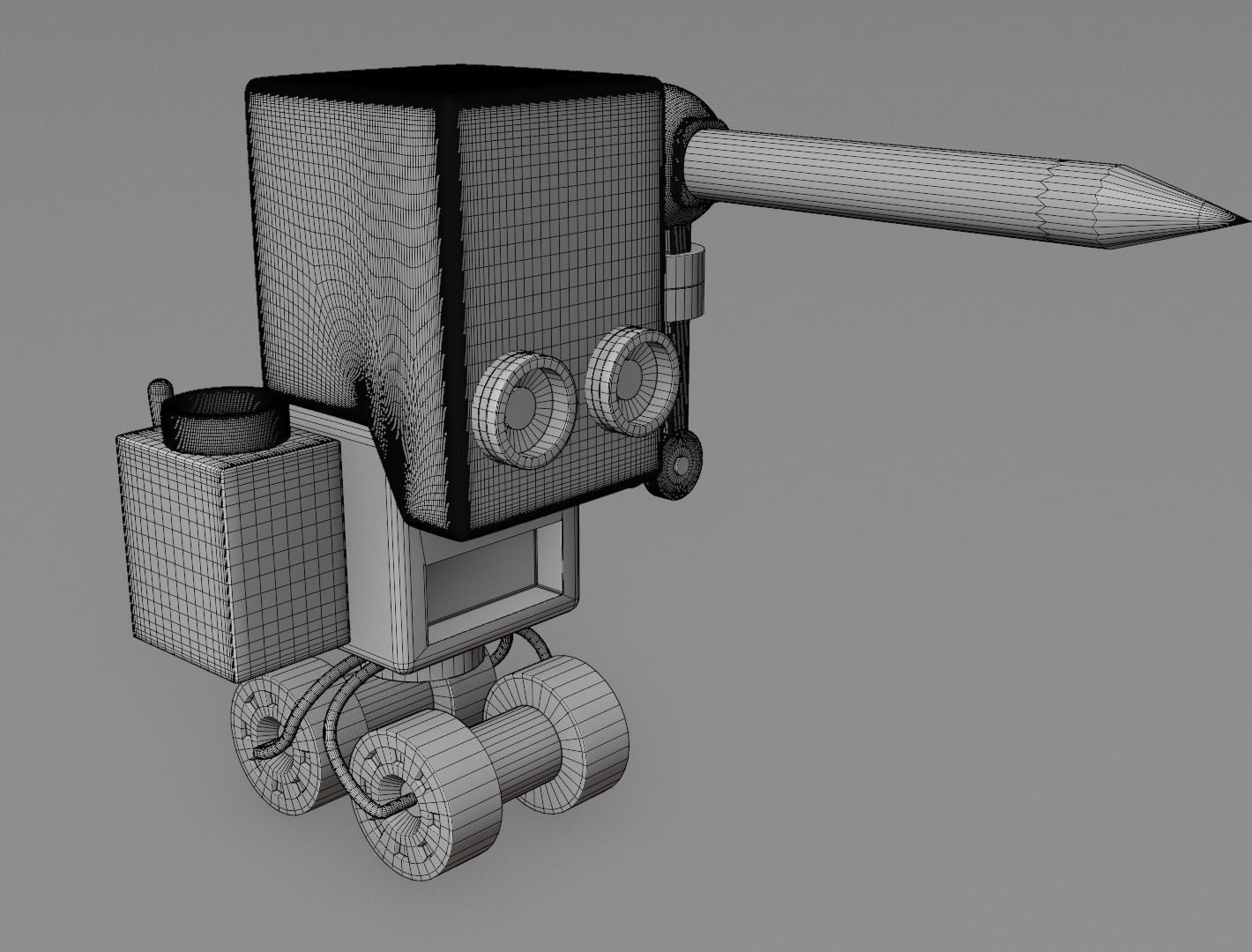 Robot draftsman Set 3D model 3D model | CGTrader