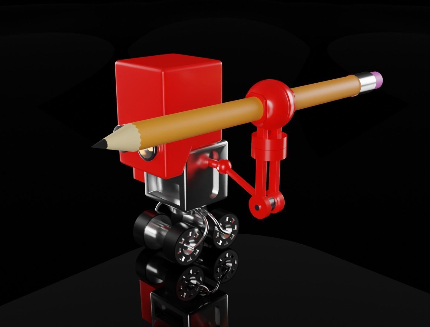 Robot draftsman Set 3D model 3D model | CGTrader