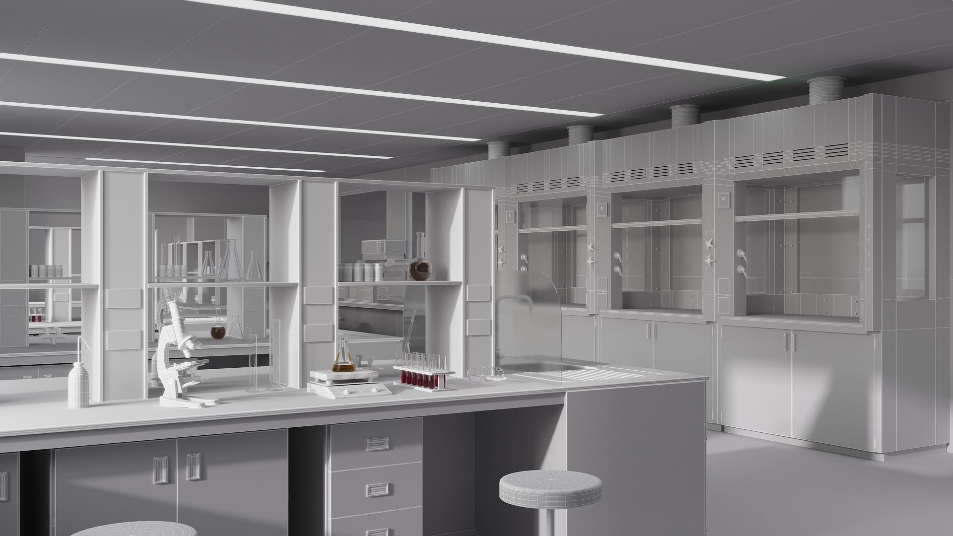 Laboratory 3D model | CGTrader