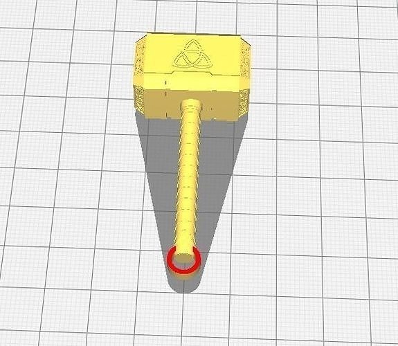 Thor hammer 3D model 3D printable | CGTrader