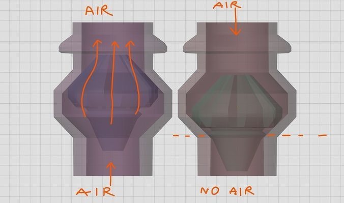3D Print - One Way Air Pressure Valve 3D model 3D printable | CGTrader