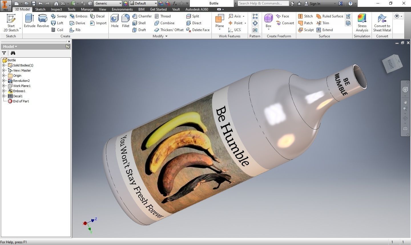 Bottle 3D model | CGTrader